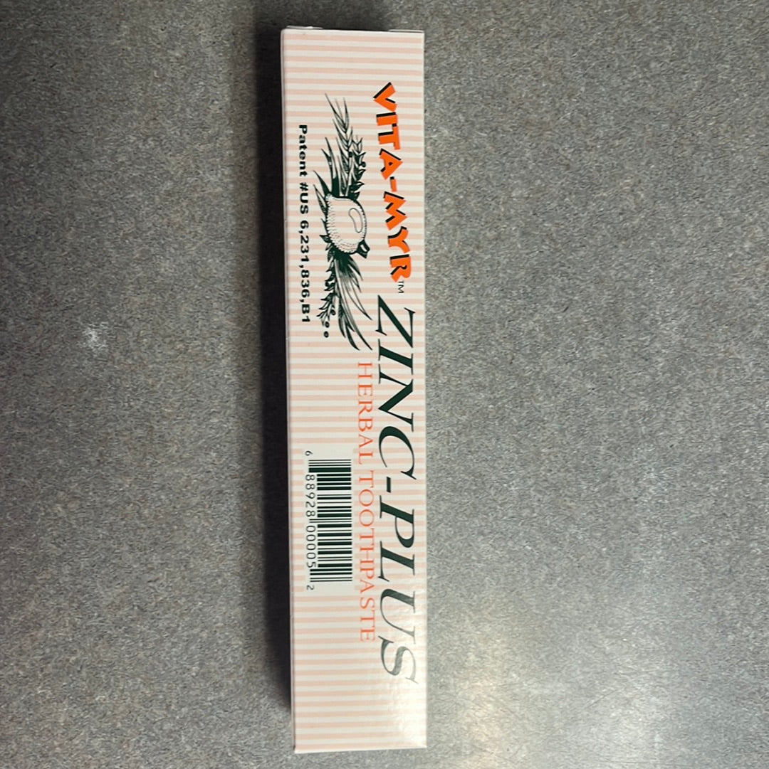 Zinc Plus Toothpaste – Sunshine Nutrition Center